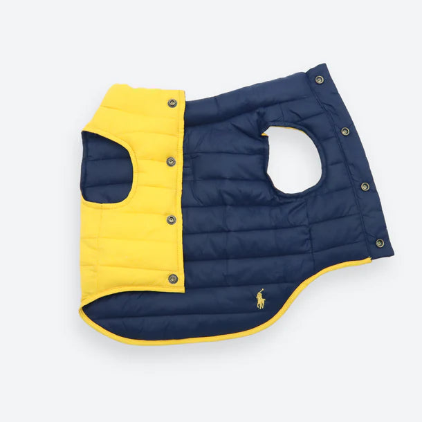 Polo Reversible Puffer jakki - Gulur/Blár | Móri